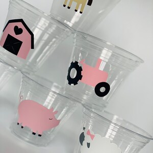 Girl Farm Party Snack Cups, Farm Party Snack Cups, Girly Farm Party ...