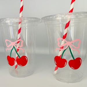 Cherry Party Cups, Cherry Birthday Cups, Cherry Baby Shower Cups ...