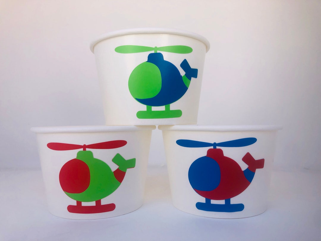 Helicopter Party Cups, Helicopter Birthday Party, Helicopter Party ...