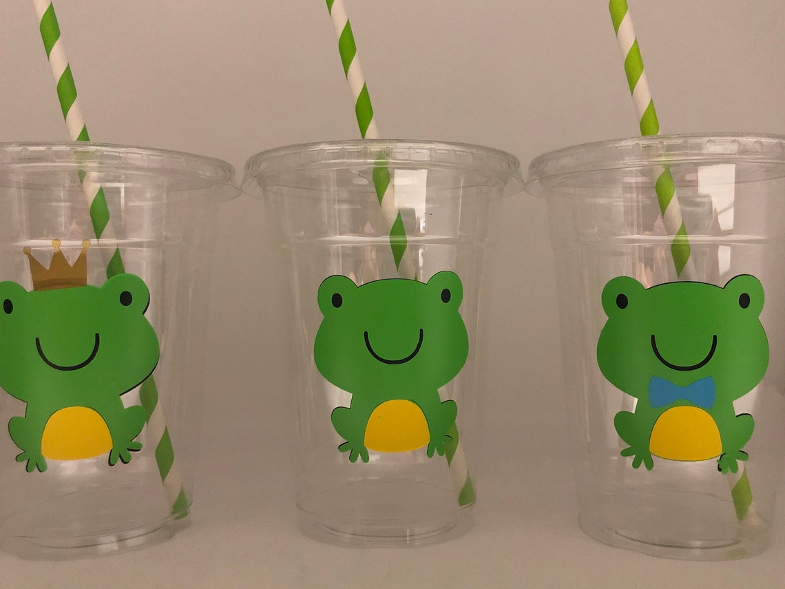 Frog Party Cups Reptile Party Cups Frog Baby Shower Cups - Etsy