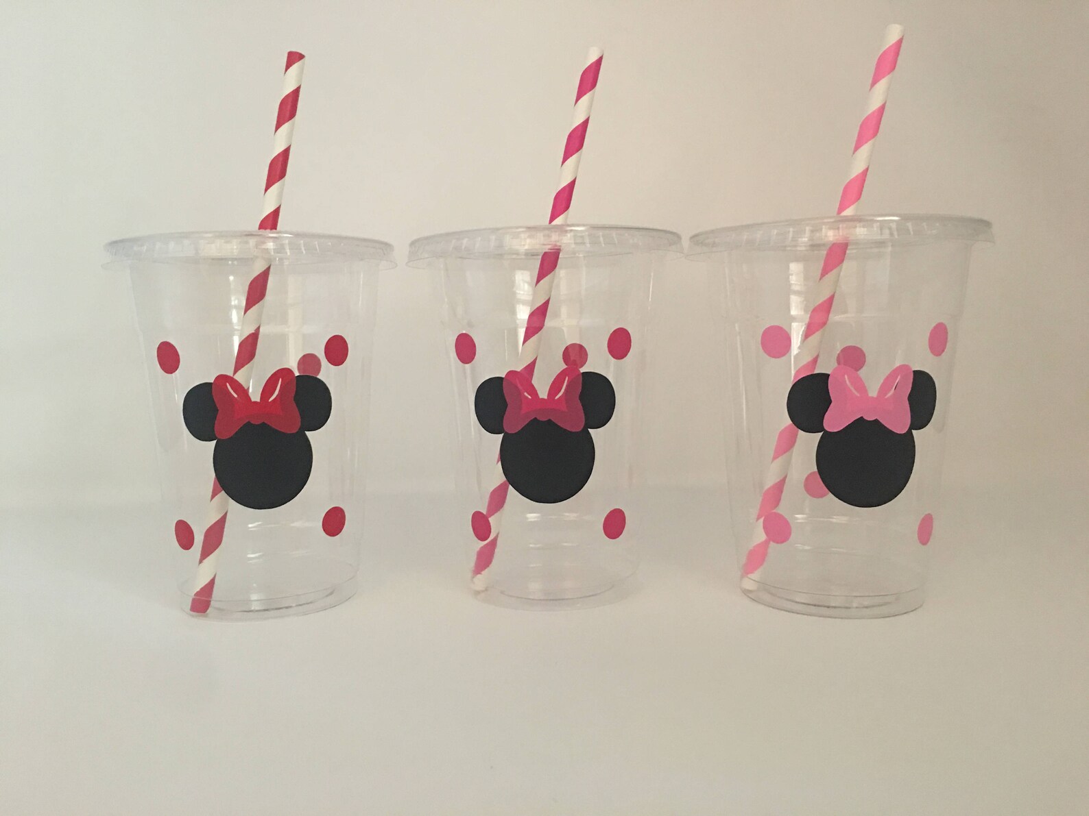 Minnie Mouse Party Cups, Minnie Mouse Birthday Cups, Minnie Mouse Baby ...