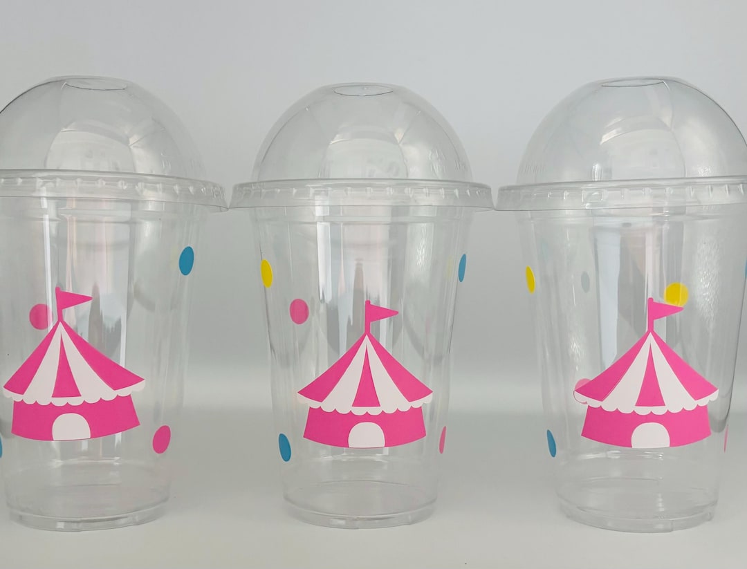 Circus Party Cups, Circus Birthday Party Cups, Carnival Party Cups ...