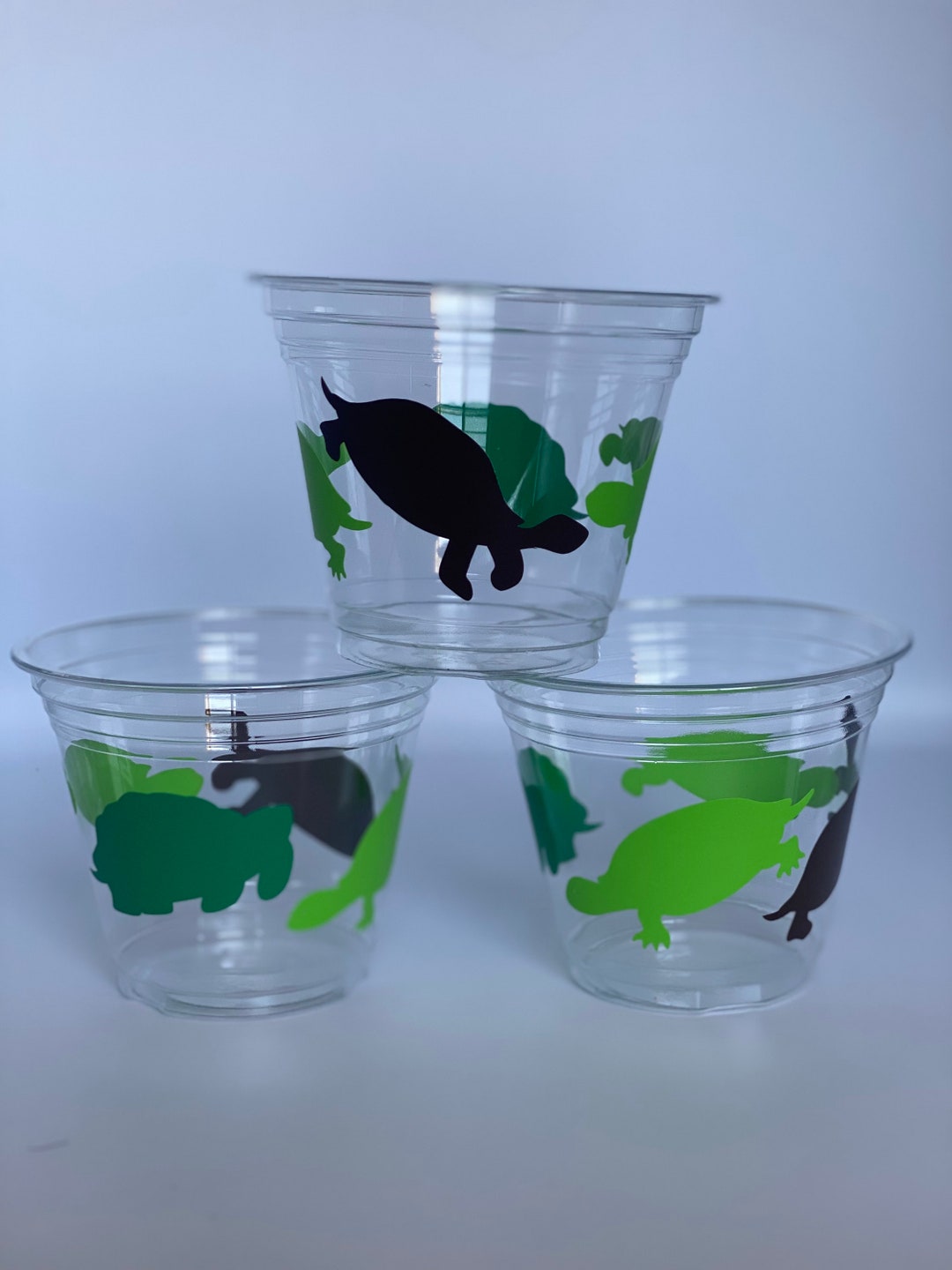 Turtle Party Cups, Turtle Birthday Party, Turtle Baby Showr, Reptile ...