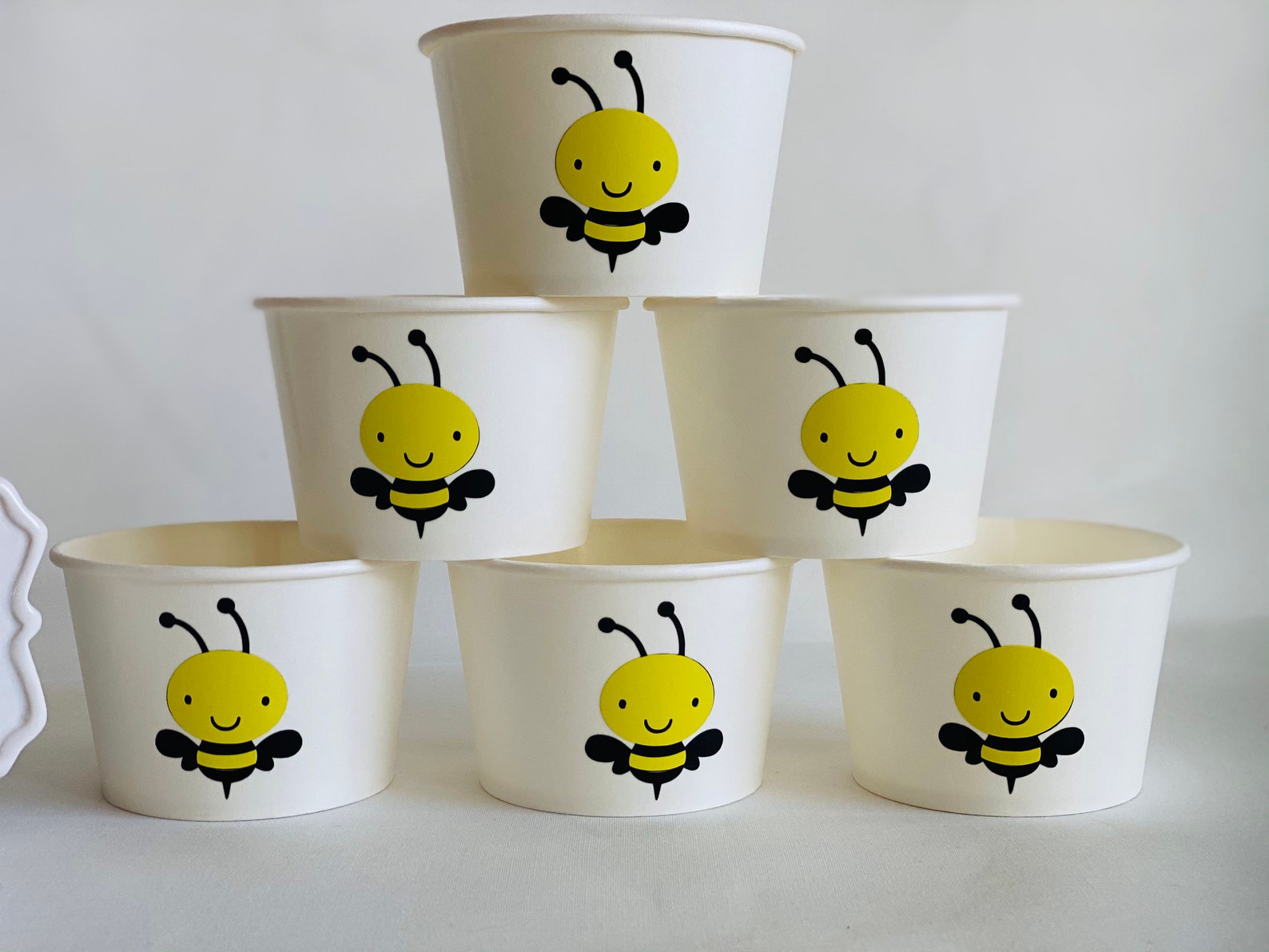 Bee Party Snack Cups Bee Birthday Snack Cups Bumbleebee | Etsy