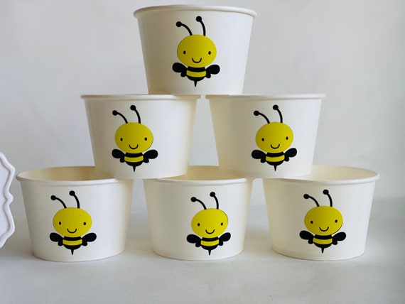 Bee Party Snack Cups Bee Birthday Snack Cups Bumbleebee | Etsy