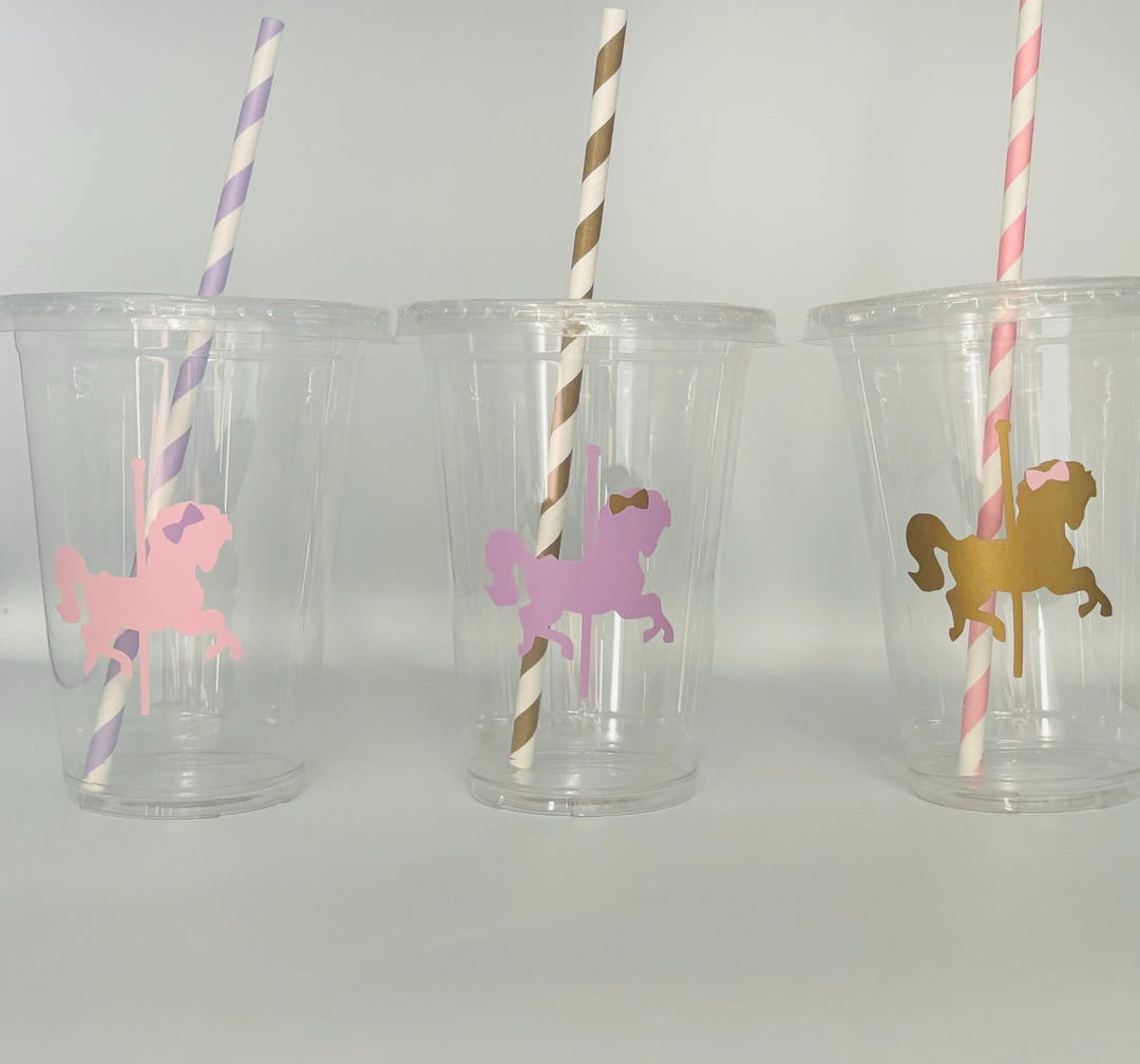 Carousel Party Cups, Horse Party Cups, Carousel Birthday Party Cups ...