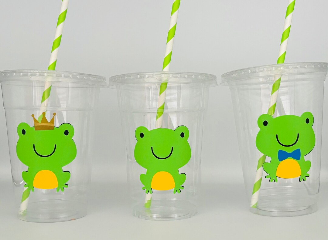 Frog Party Cups, Reptile Party Cups, Frog Baby Shower Cups, Frog ...