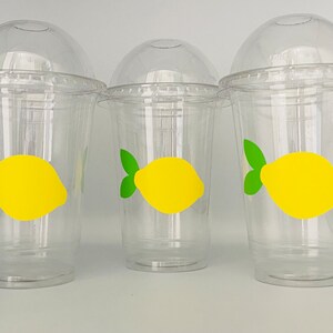Lemon Party Cups, Lemon Birthday Party Cups, Lemon Party Favors, Lemon ...
