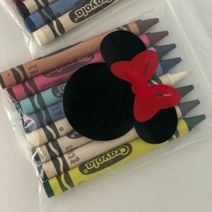 Minnie Mouse Party Favors, Minnie Mouse Crayon Set, Minnie Mouse ...