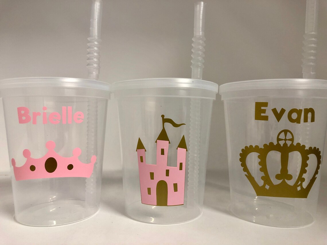Princess Party Cups Princess Party Favors Princess Birthday - Etsy