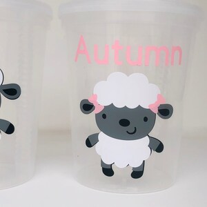 Sheep Reusable Party Favor Cups, Sheep Party Favors, Sheep Birthday ...