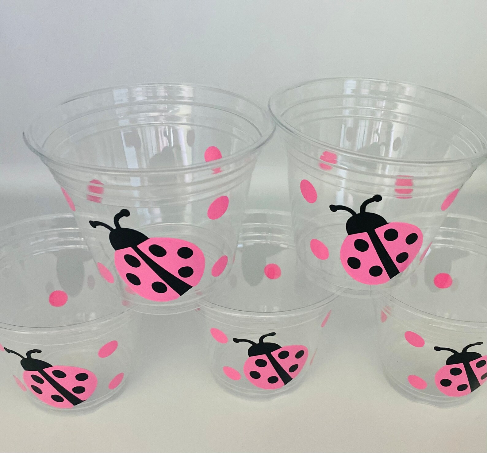 Lady Bug Party Cups, Lady Bug Birthday Party Cups, Bug Party Cups ...