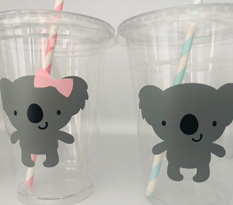 Koala Party Cups, Koala Birthday Party Cups, Koala Baby Shower, Koala ...