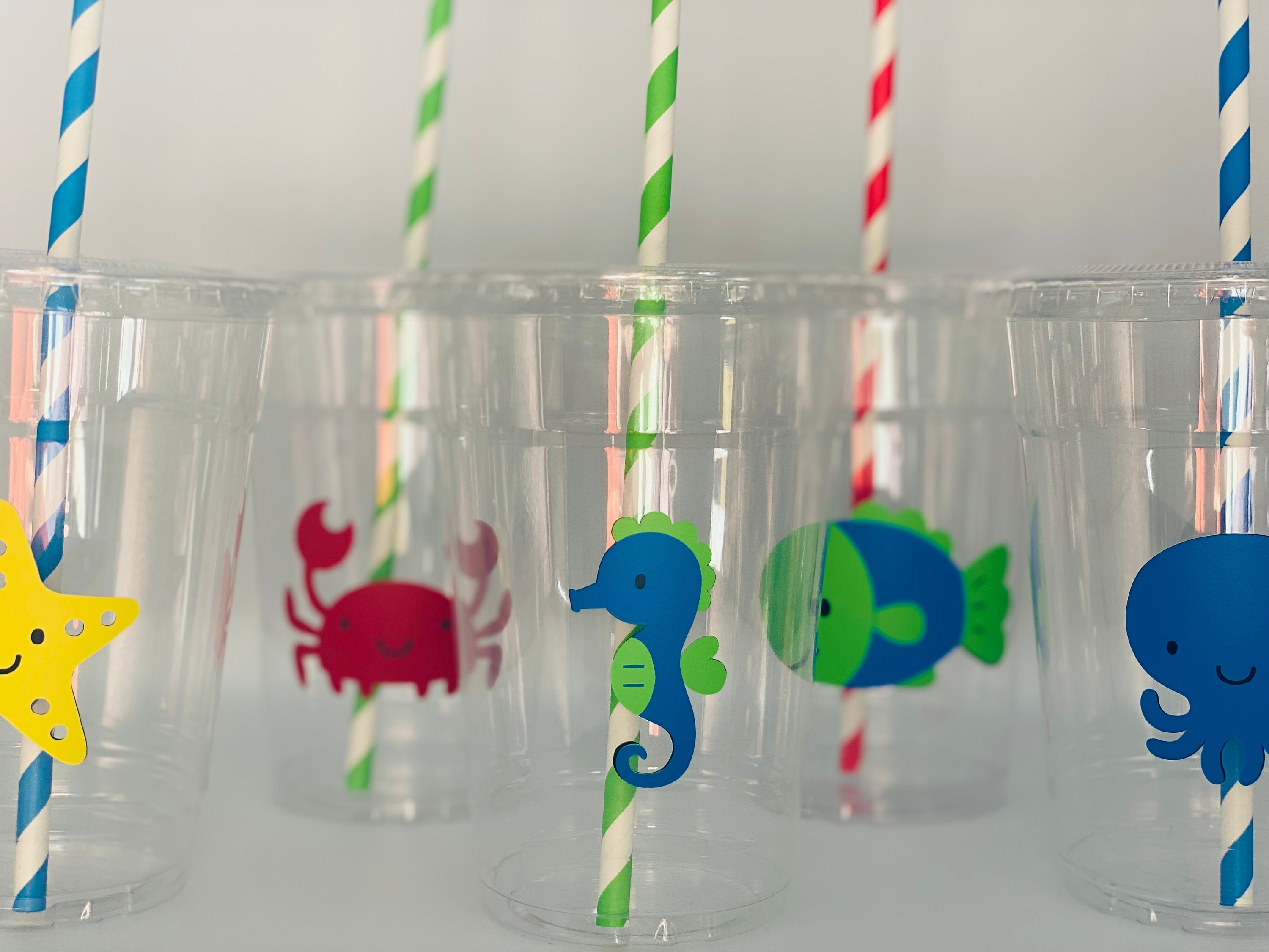 Ocean Party Cups Beach Party Cups Under the Sea Party Cups - Etsy