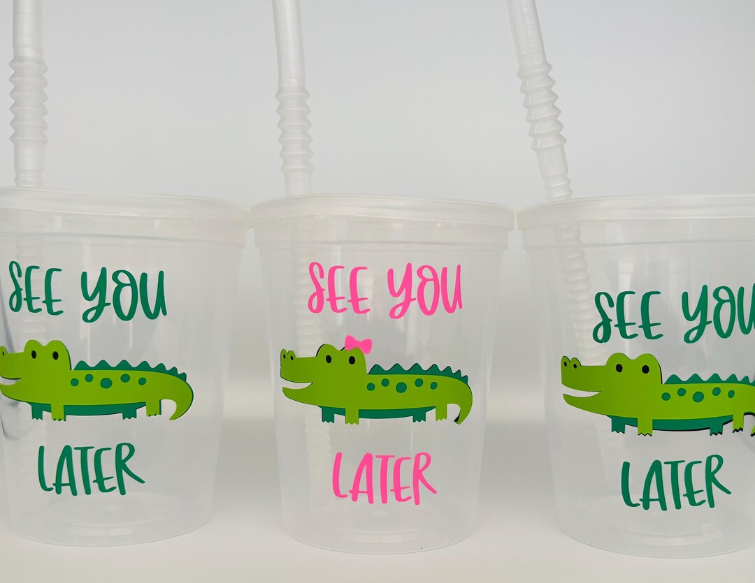 Alligator Party Cups, Alligator Birthday Party Cups, Alligator Baby ...