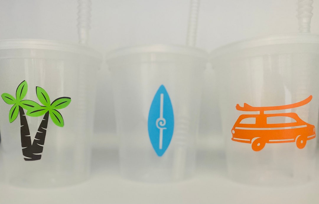Surfing Party Cups, Surfer Party Cups, Surf Party, Beach Party Cup ...