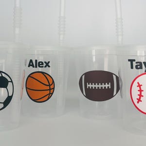 Sport Party Cups, Basketball Party, Sports Baby Shower Cups, Sports ...