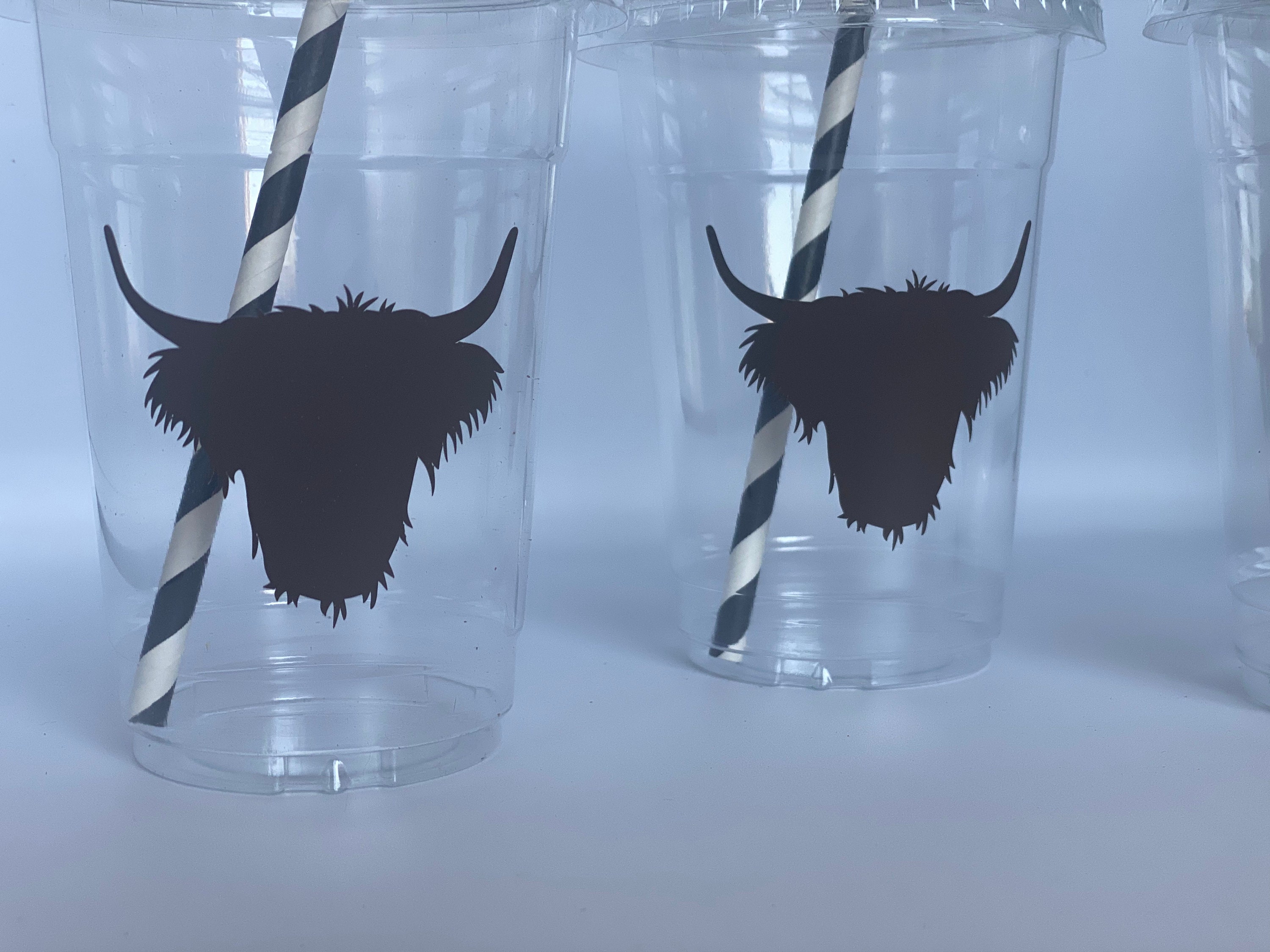 Highland Cow Party Cups Cow Birthday Party Cups Cow Baby - Etsy