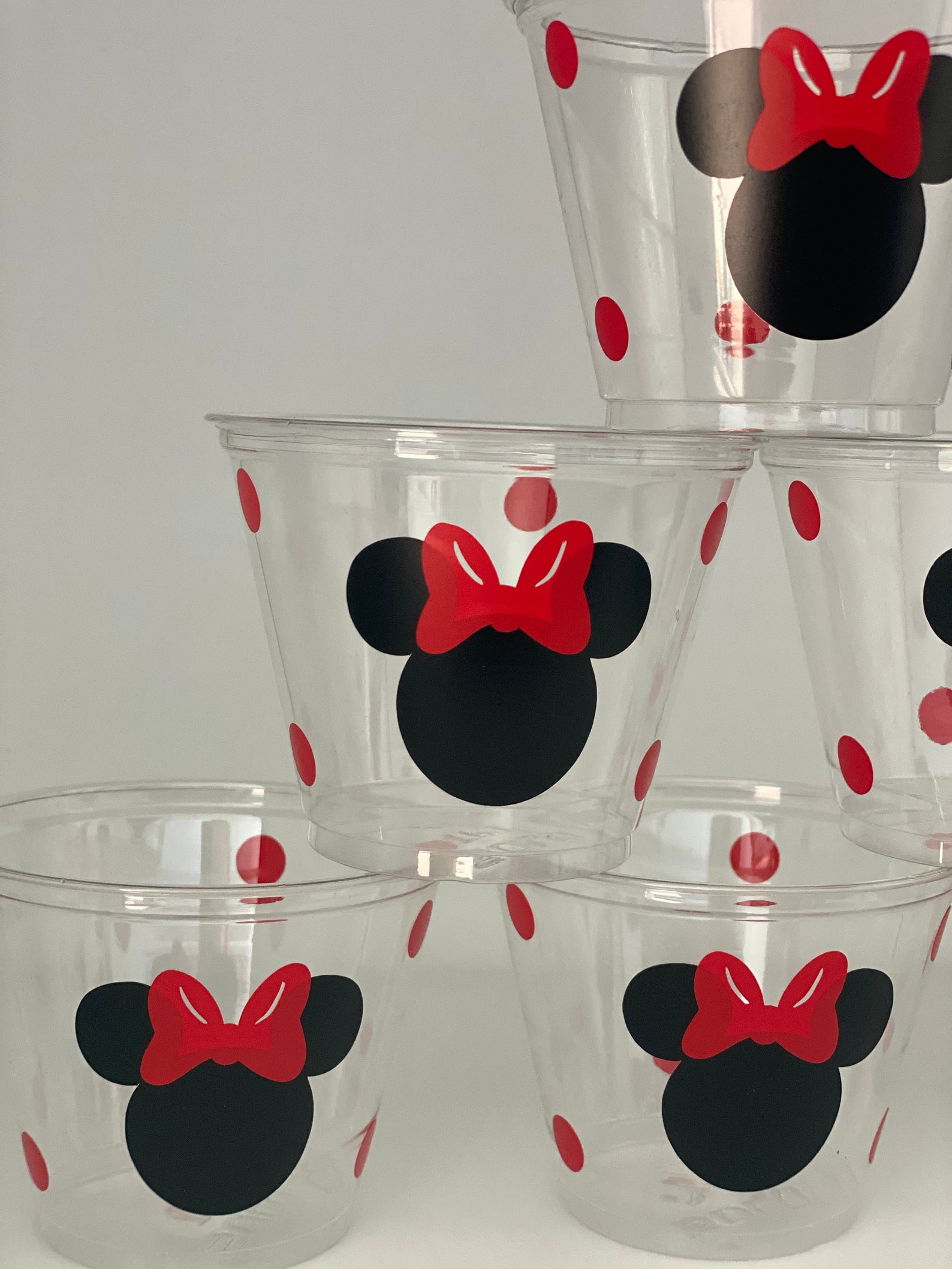 Minnie Mouse Party Cups Red Minnie Mouse Red Minnie Party - Etsy