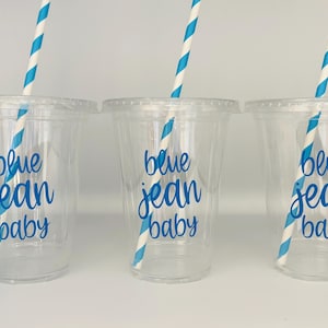 Blue Jean Baby Shower, Denim Party Cups, Blue Jean Party Cups ...