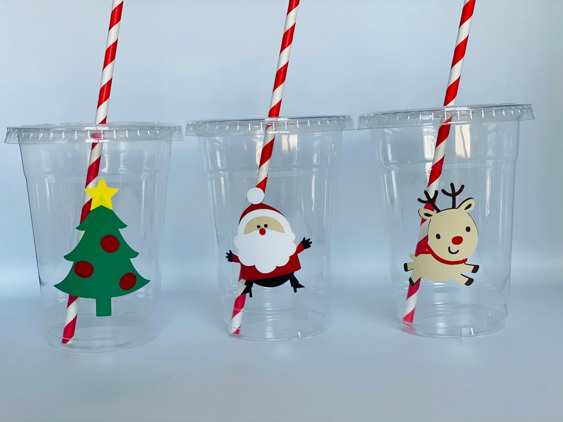 Christmas Party Cups, Santa Party Cups, Christmas Birthday Party Cups ...