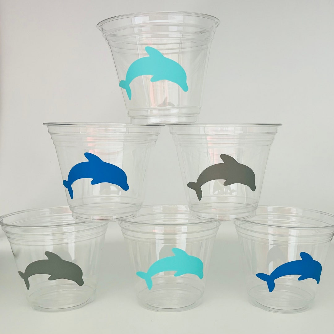 Dolphin Party Cups, Dolphin Birthday Party Cups, Dolphin Party Supplies ...