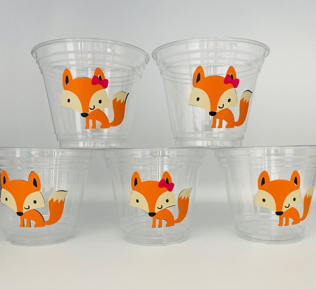 Fox Party Snack Cups, Fox Baby Shower, Woodland Baby Shower Snack Cups ...