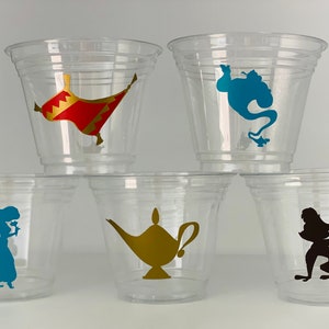 Aladdin Party Snack Cups, Jasmine Party Snack Cups, Aladdin Birthday ...