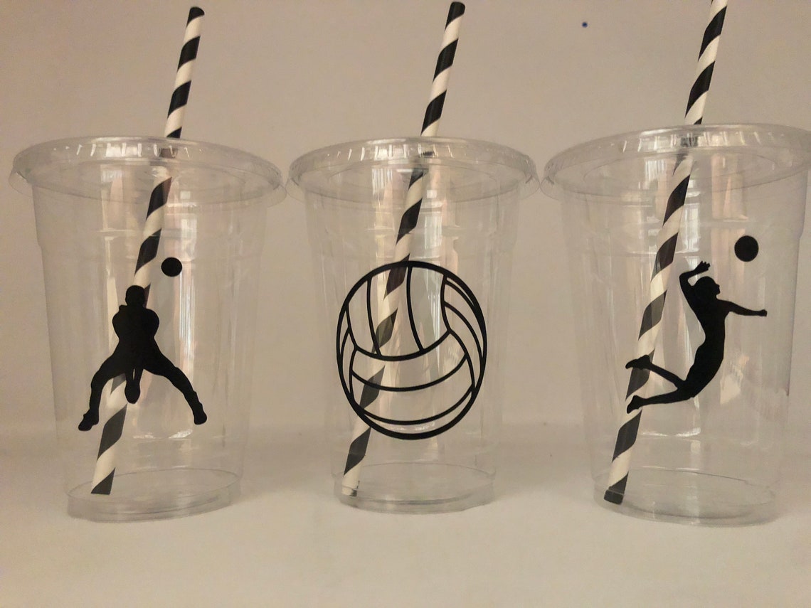 Volleyball Party Cups Volleyball Birthday Party Cups - Etsy