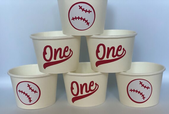 Baseball Party Snack Cups Baseball Birthday Party Snack Cups - Etsy