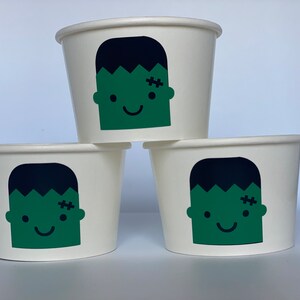 Frankenstein Party, Halloween Party Snack Cups, Spooy, Scary, School ...
