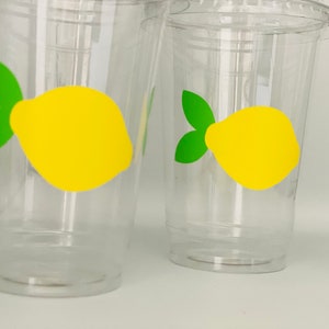 Lemon Party Cups, Lemon Birthday Party Cups, Lemon Party Favors, Lemon ...