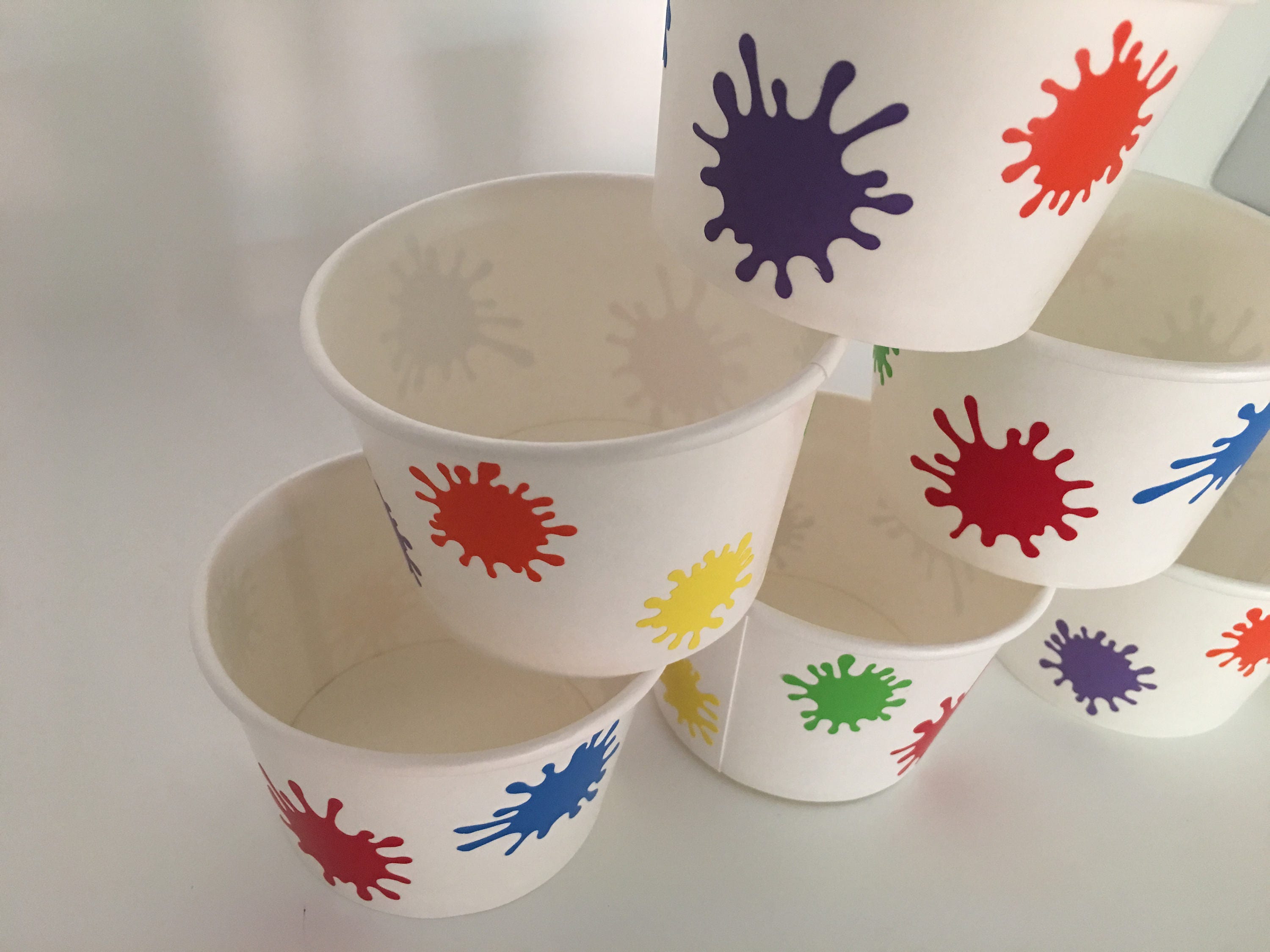 Paint Party Snack Cups, Painting Party, Art Party, Paint Birthday Party ...