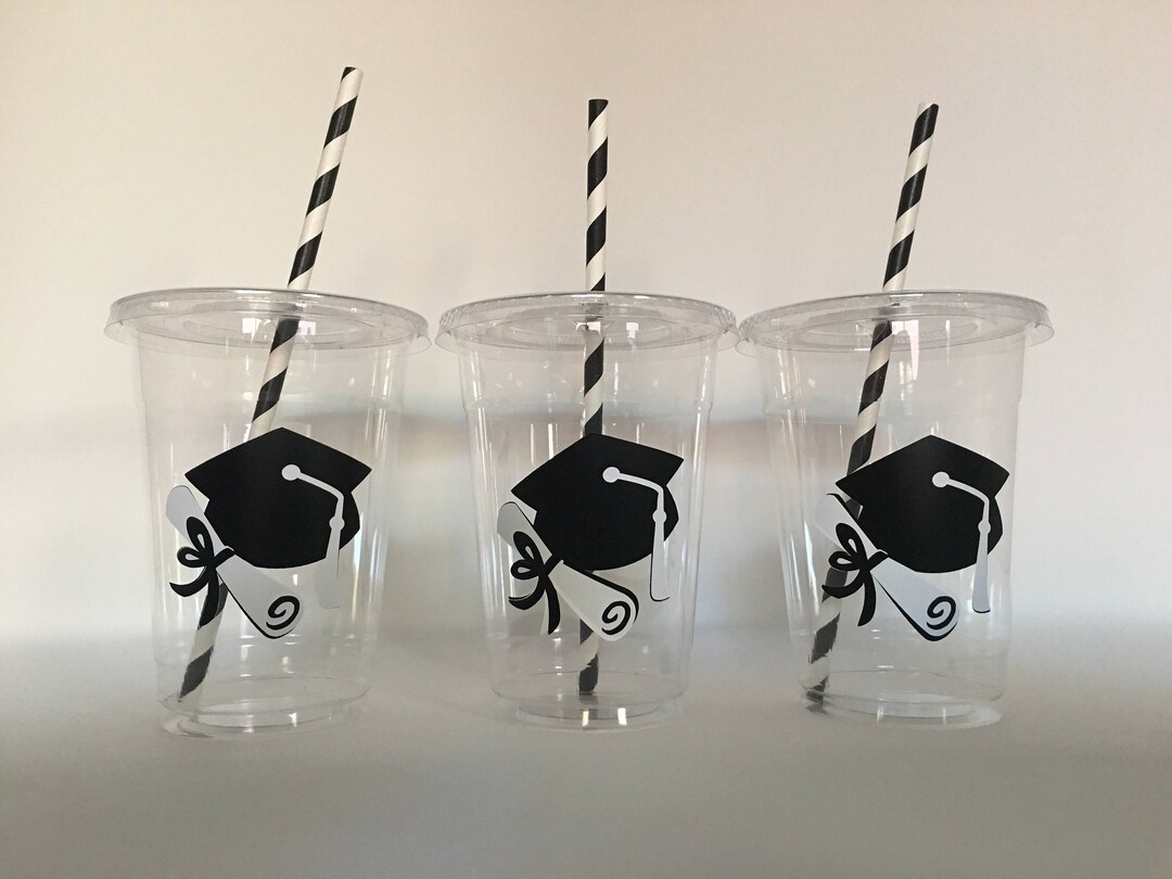 Graduation Party Cups, High School Graduation Party, Kindergarten Party ...