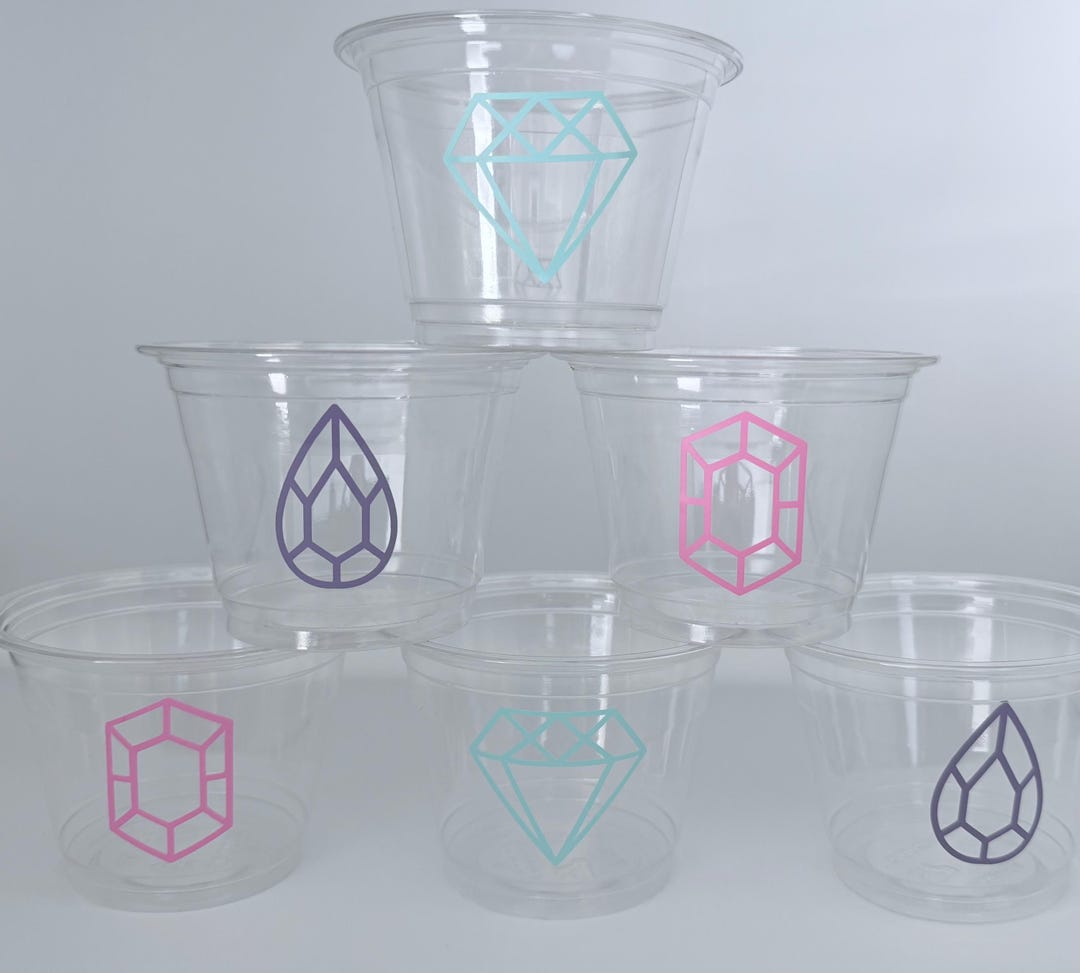 Gem Birthday Party Cups, Crystal Party, Diamond Party, She's a Gem ...