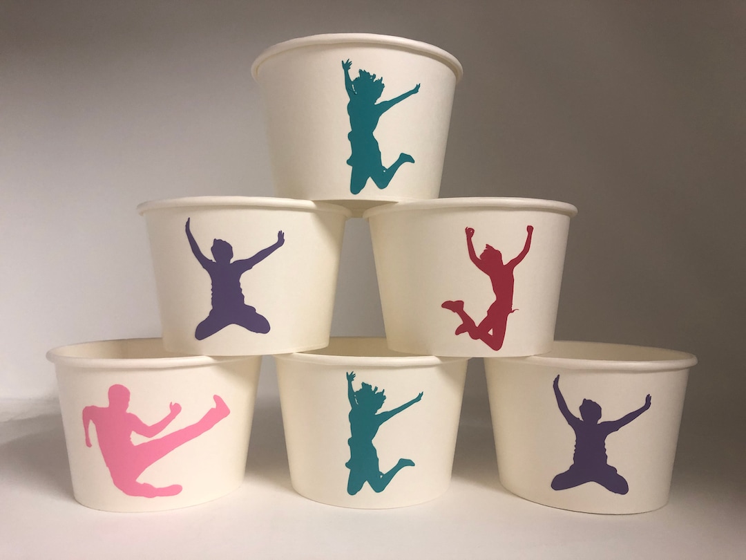 Jump Snack Cups, Jump House Party Cups, Jump Birthday Party, Bounce ...