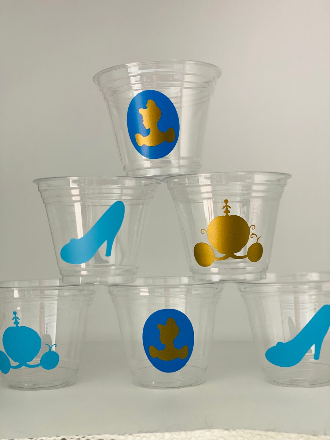 Cinderella Party Snack Cups, Cinderella Birthday Party Cups, Cinderella ...