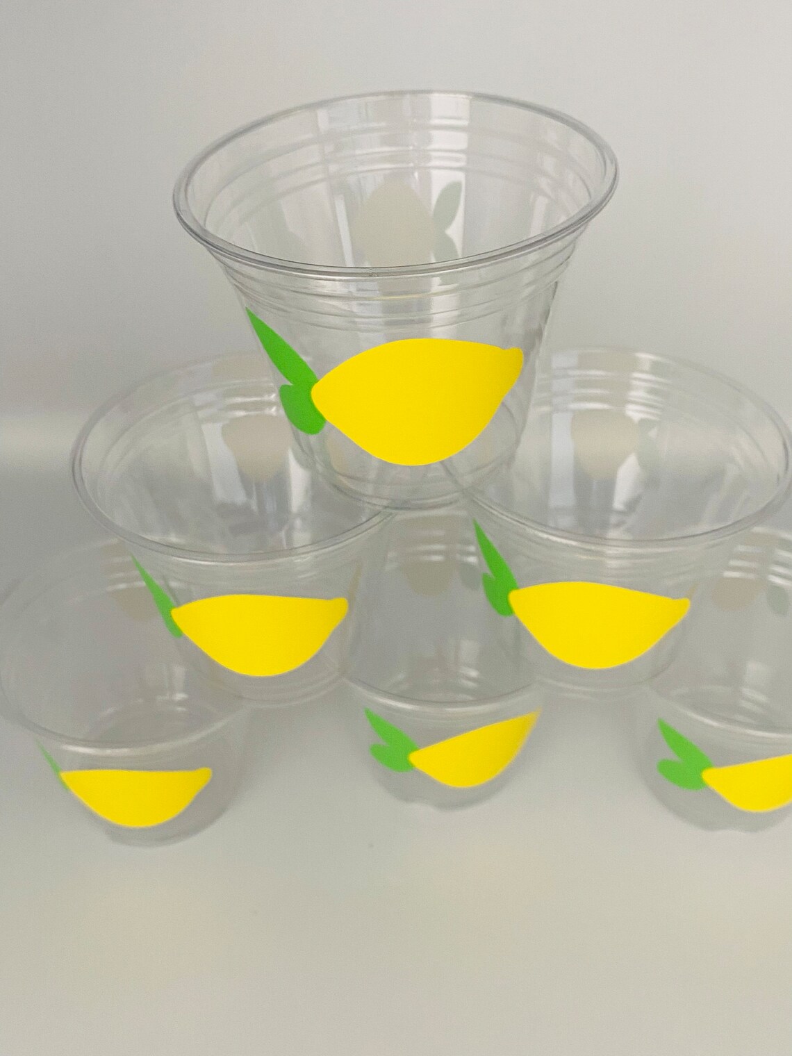 Lemon Party Cups, Lemon Birthday Party Cups, Lemon Party Supplies, Easy ...