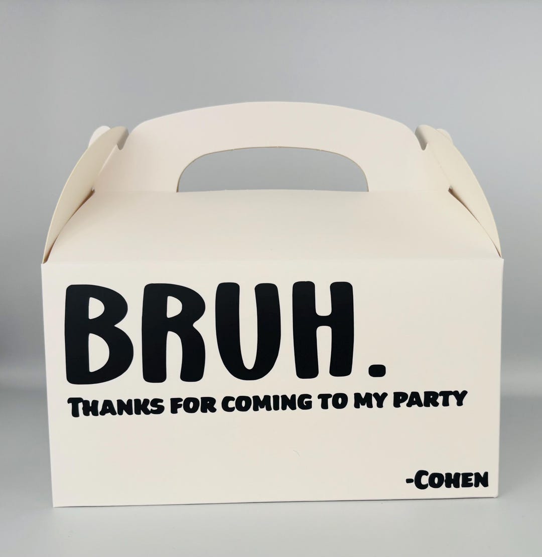 Bruh Party Favors, Bruh Birthday Party Favors, Bruh Its My Birthday ...