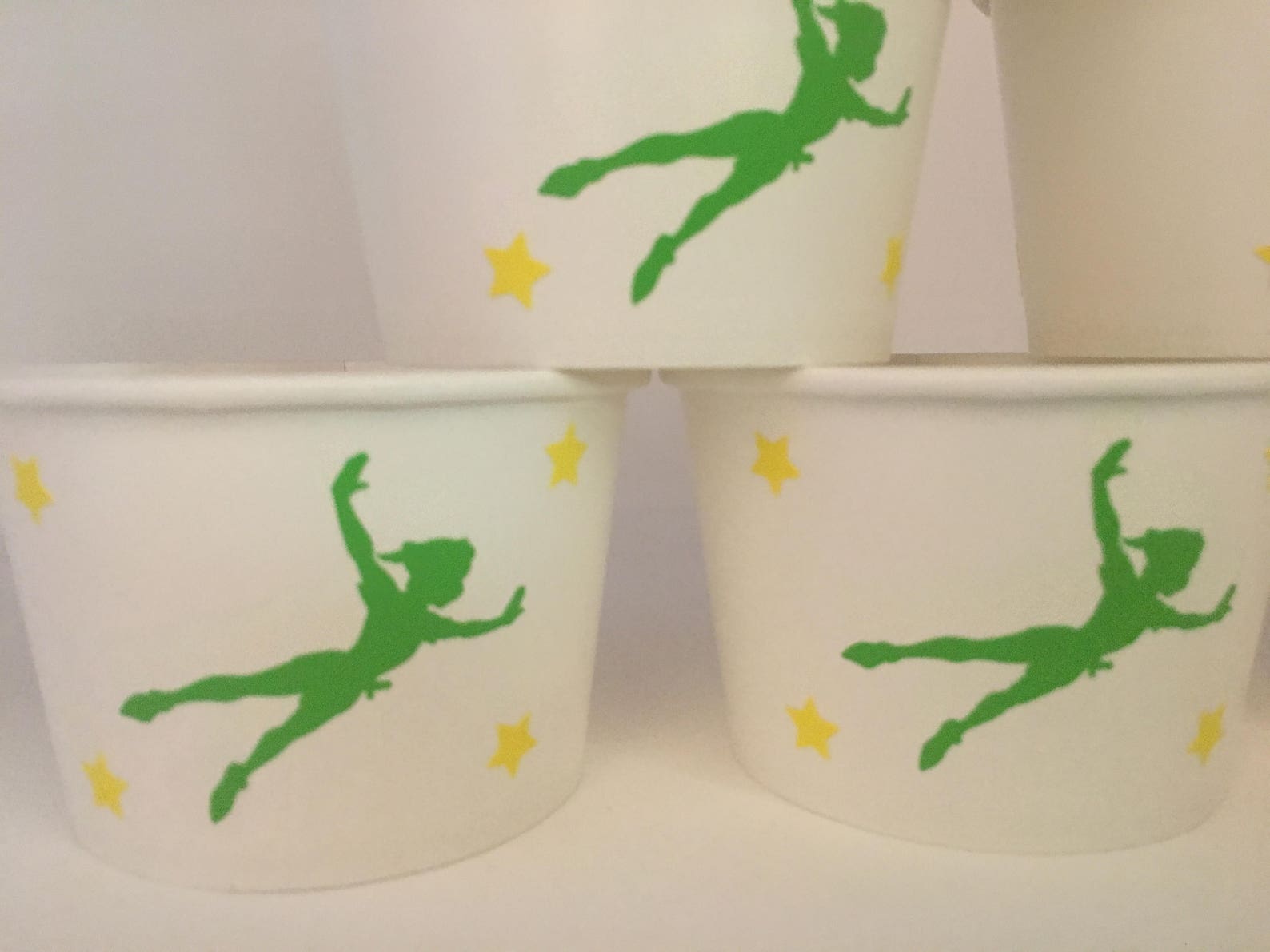 Peter Pan Party Snack Cups Peter Pan Birthday Party Snack | Etsy