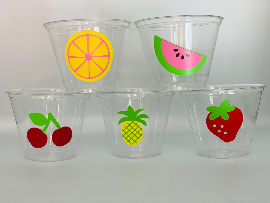 Fruit Party Snack Cups, Farmers Market Party, Strawberry Party Cups ...