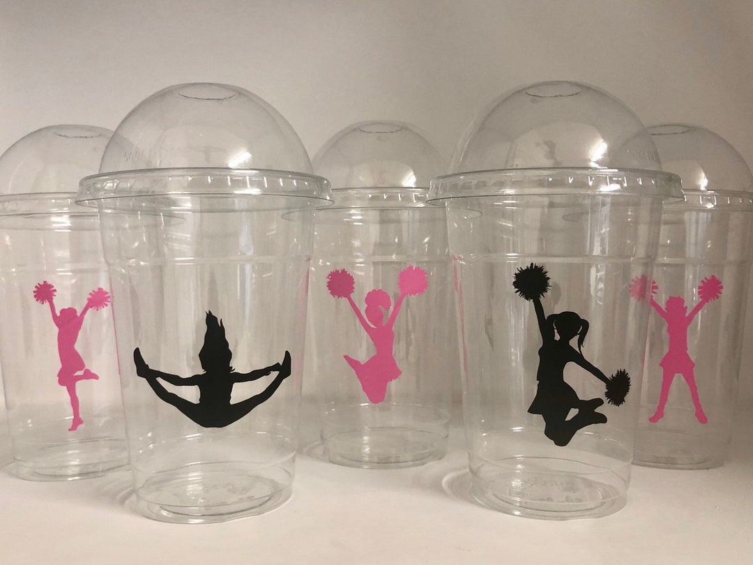 Cheerleading Party Cups Cheer Party Cups Cheerleader Party - Etsy