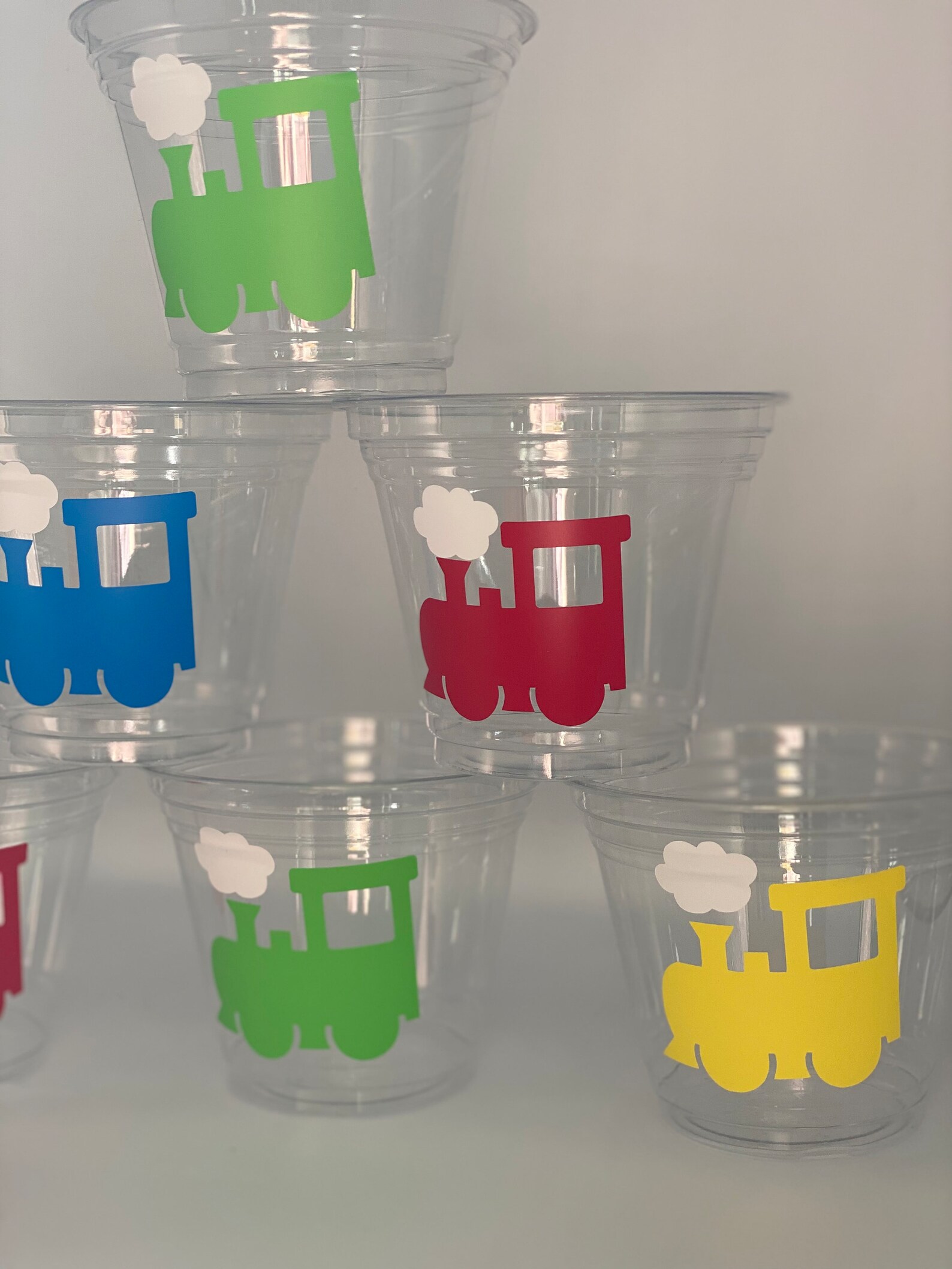 Train Party Cups Train Birthday Party Train Baby Shower - Etsy