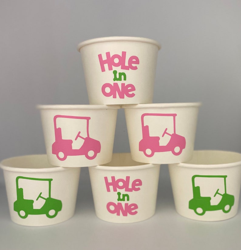Girls Golf Party Snack Cups Golf Party Snack Cups Golf Baby - Etsy