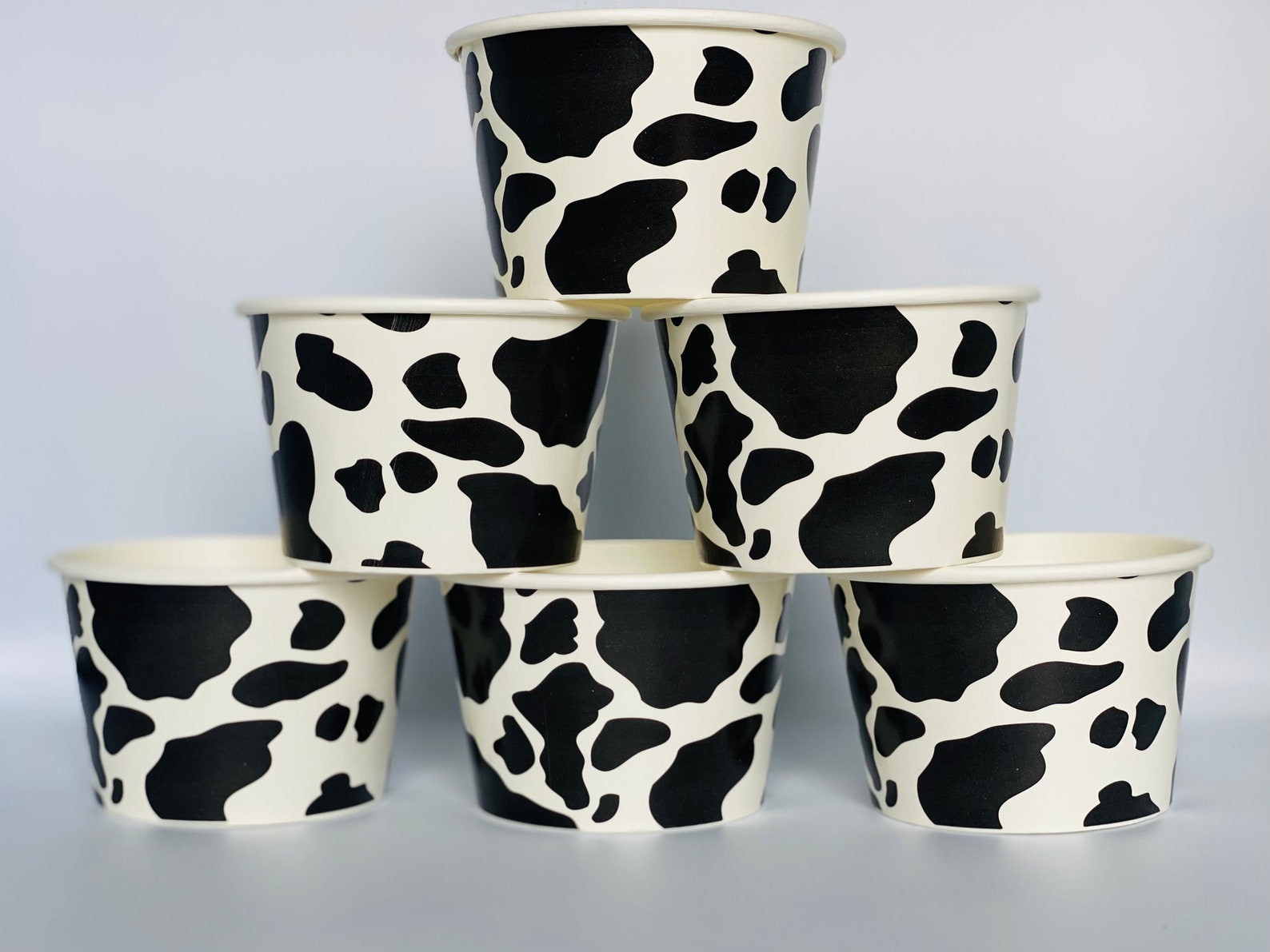 Cow Party Snack Cups Cow Birthday Party Snack Cups Farm - Etsy