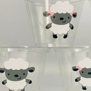 Sheep Party Snack Cups, Sheep Birthday Party, Sheep Baby Shower, Sheep ...