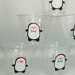 Penguin Party Cups, Penguin Birthday Party Cups, Penguin Party Supplies ...