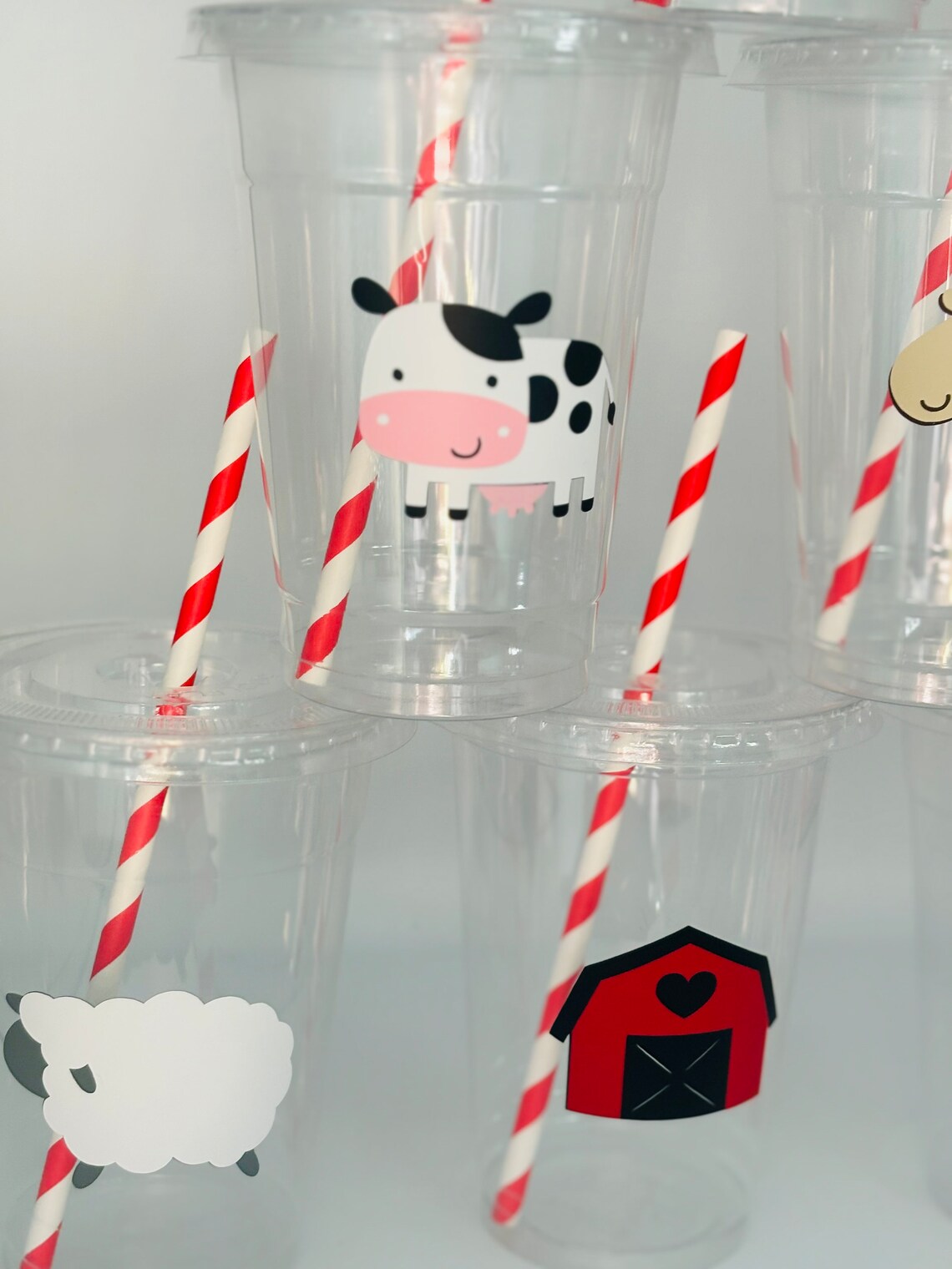 Farm Party Cups, Farming Party, Tractor Party, Farm Baby Shower ...