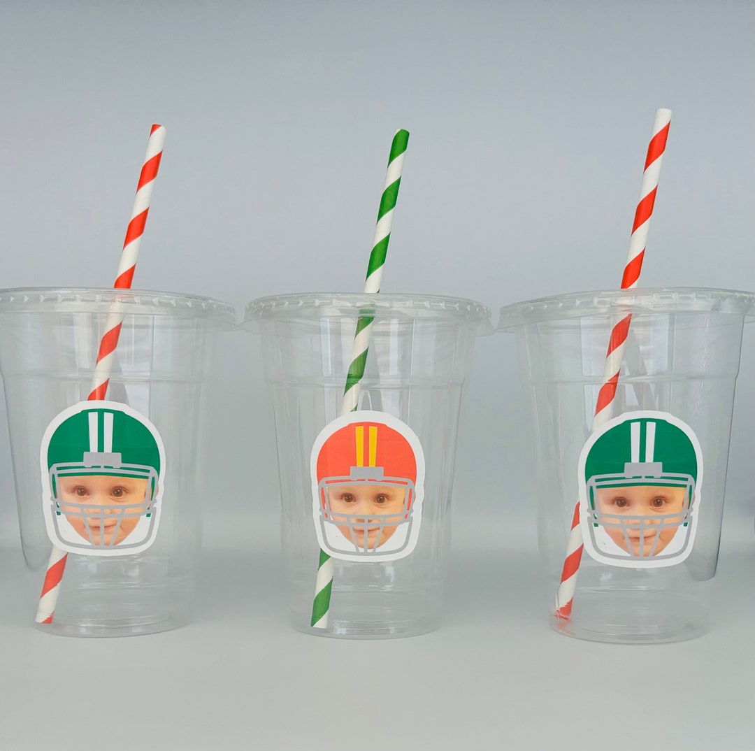 Football Birthday Football Party Cups, Football Birthday Party Cups ...