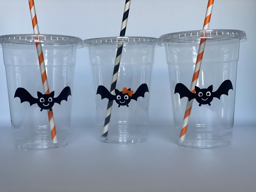 Bat Party Cups, Bat Birthyday, Halloween Party Cups, Halloween Baby ...
